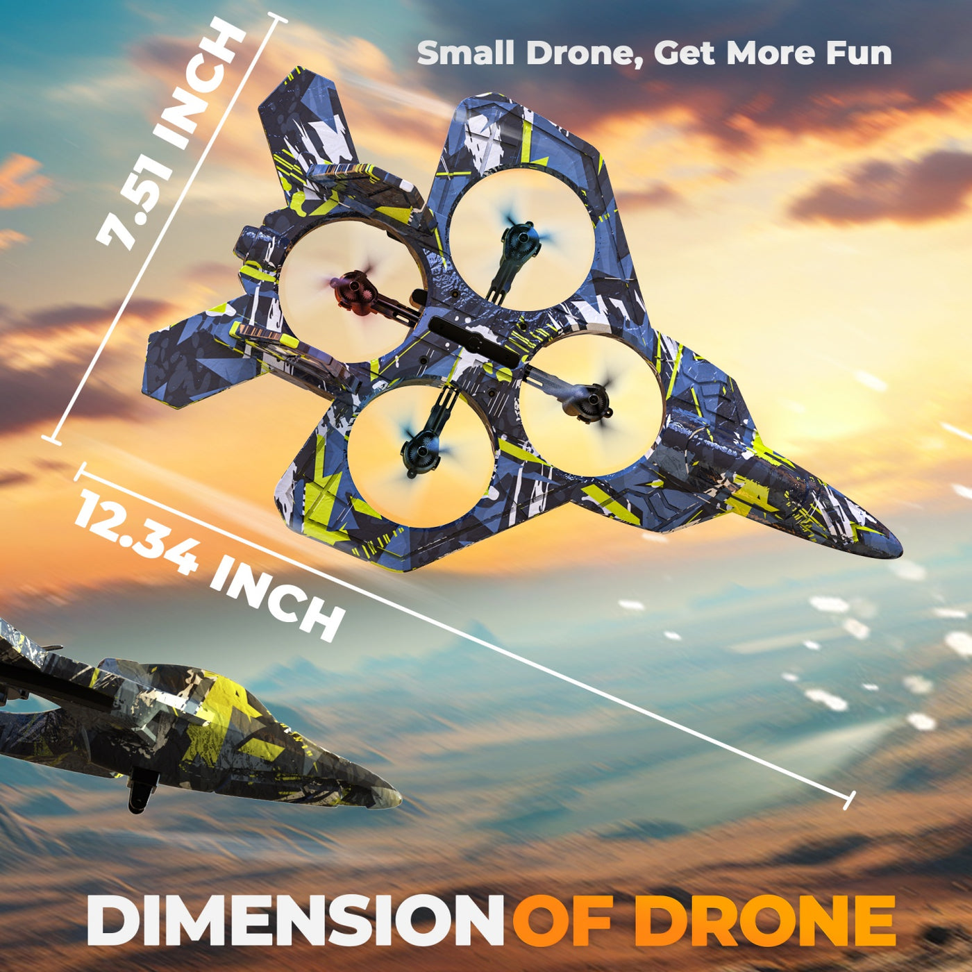 BEZGAR RC Fighter Airplane, Mini Remote Control Jet with Lights