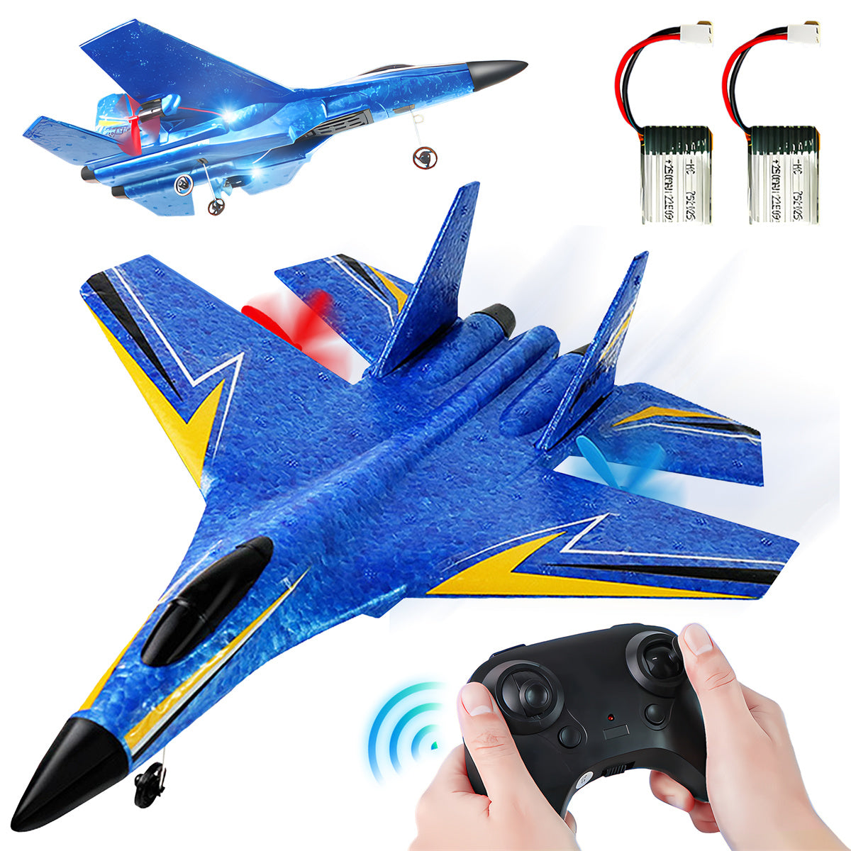 Bezgar Remote Control Fighter Toy with LED Lights — BEZGAR
