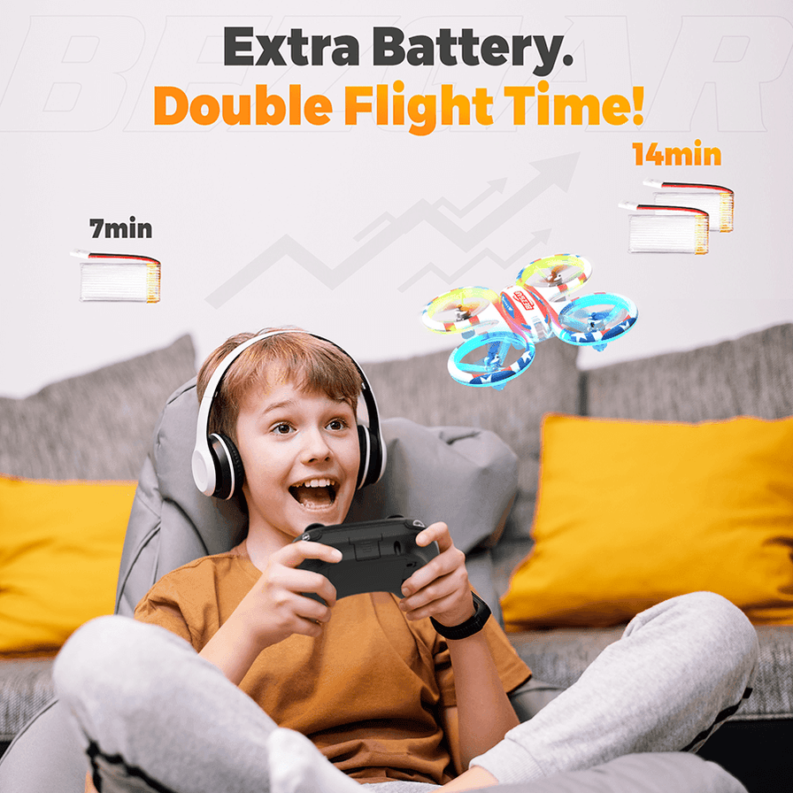 BEZGAR HQ051 Mini Remote Control Drone for Kids and Beginners